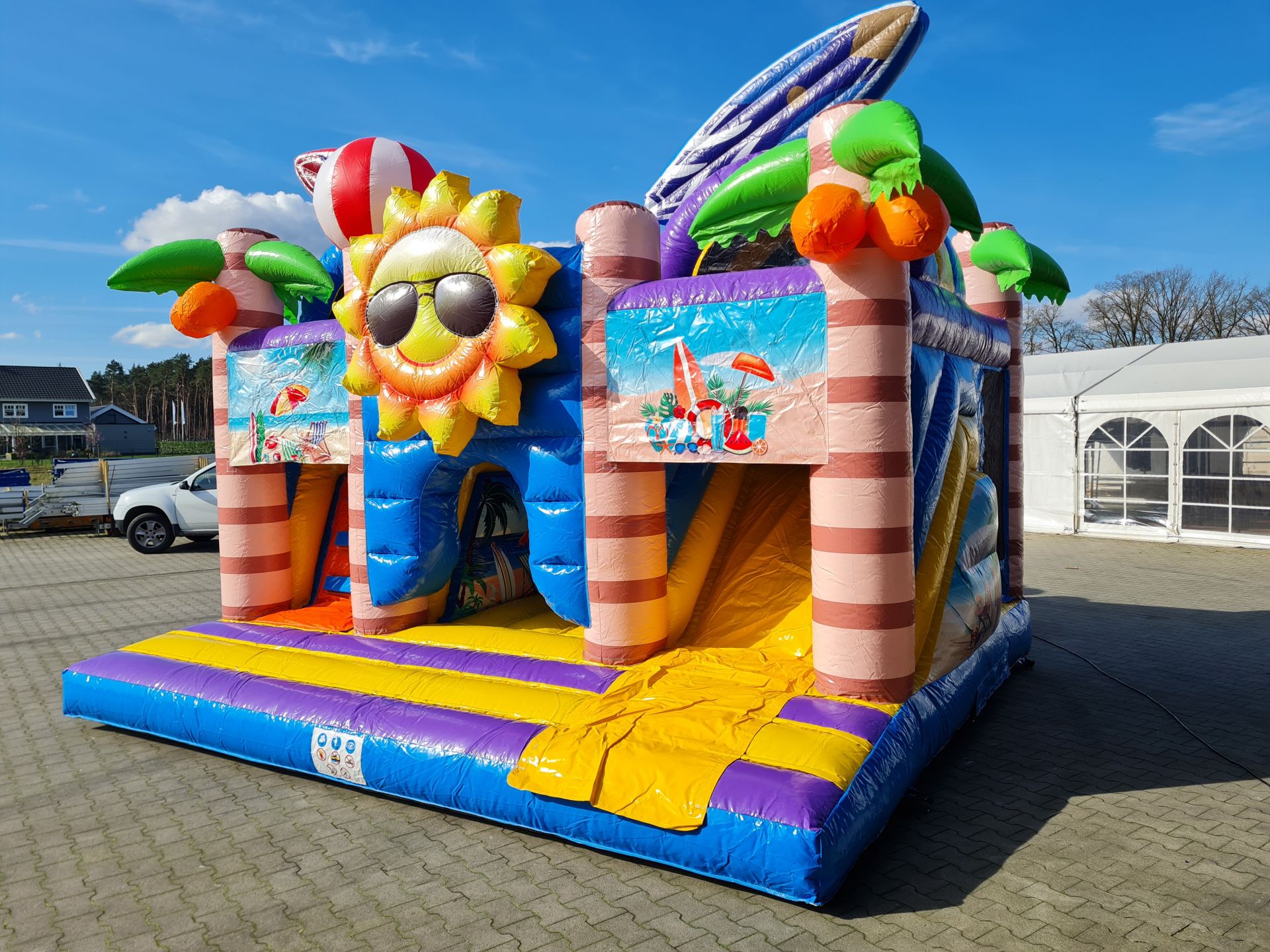 springkussen twinslide beach kopen